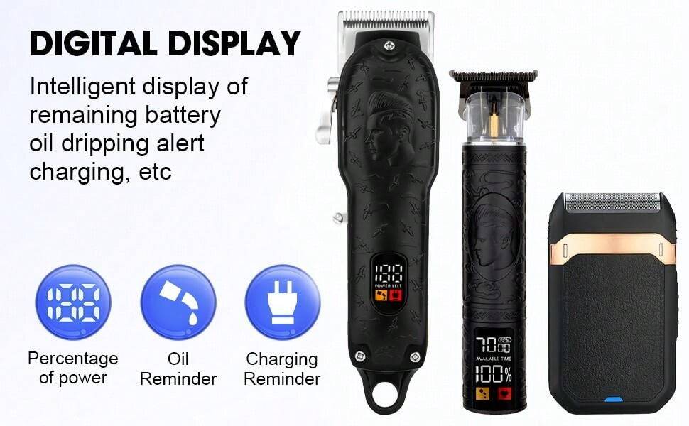 LQT Professional Hair Clipper And Trimmer Set For Men, Cordless ...
