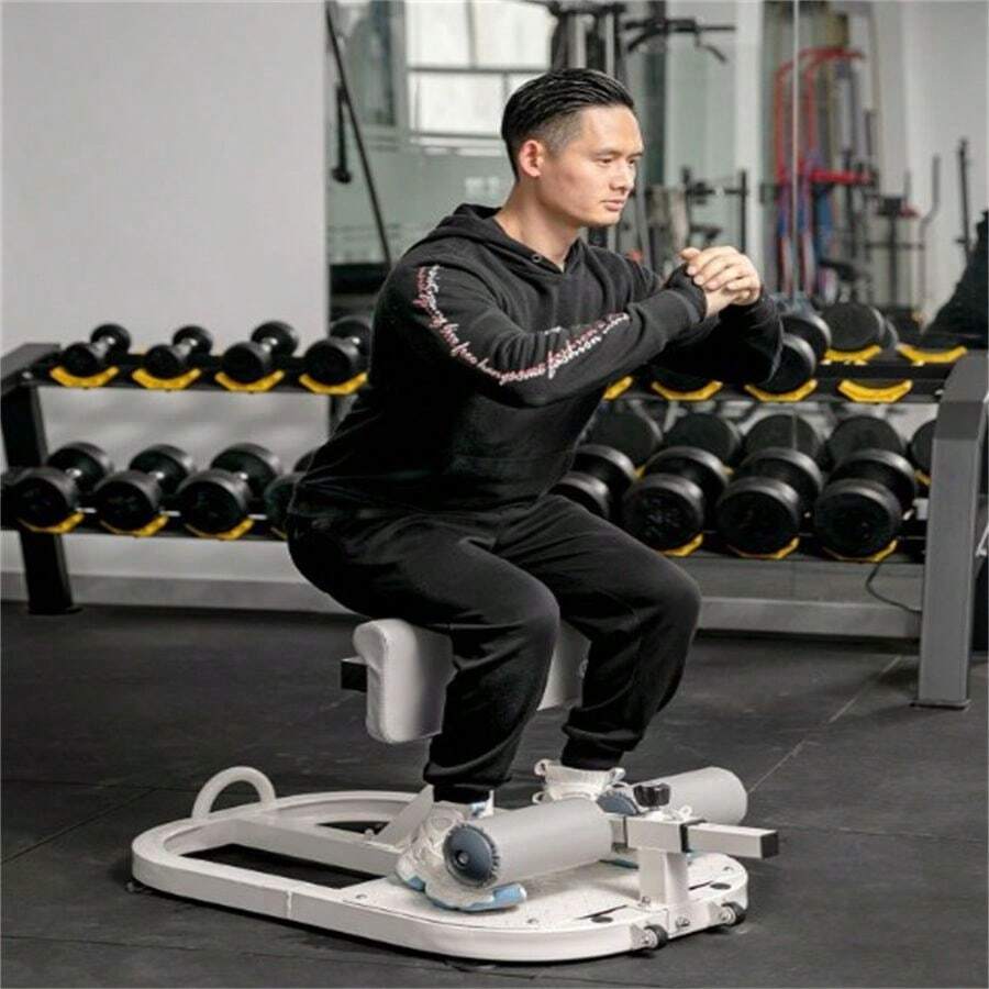 Home Exercise Machine White Reinforced Adjustable Squat Hip Lift Home ...