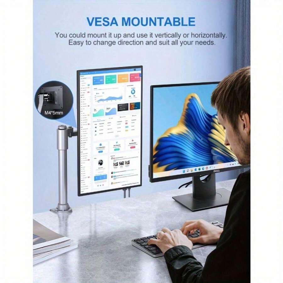 2024 New HDR 18.5 "Portable Monitor Laptop 18.5" 1080p NTSC 100 SRGB ...