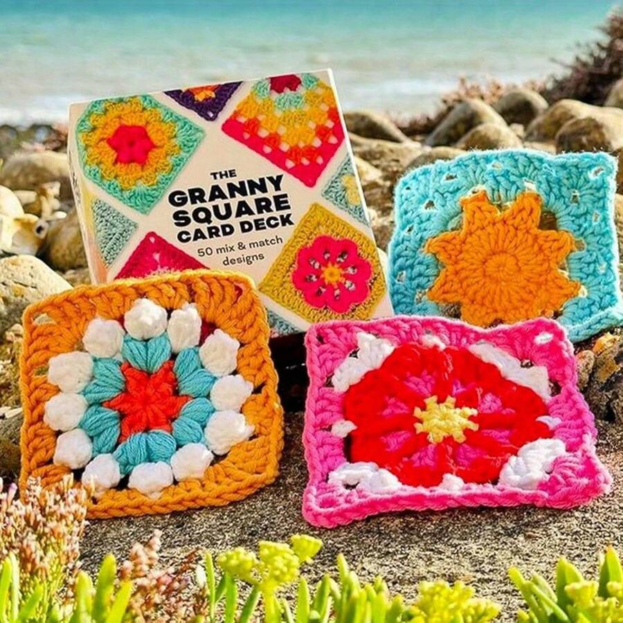 Deck Of Granny Squares Cards - 50 Mix And Match Designs Crochet Granny ...