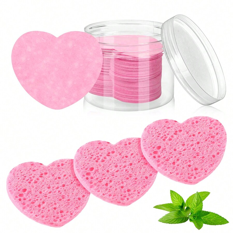 50 Compressed Face Sponge Natural Face Exfoliator Disposable Face ...