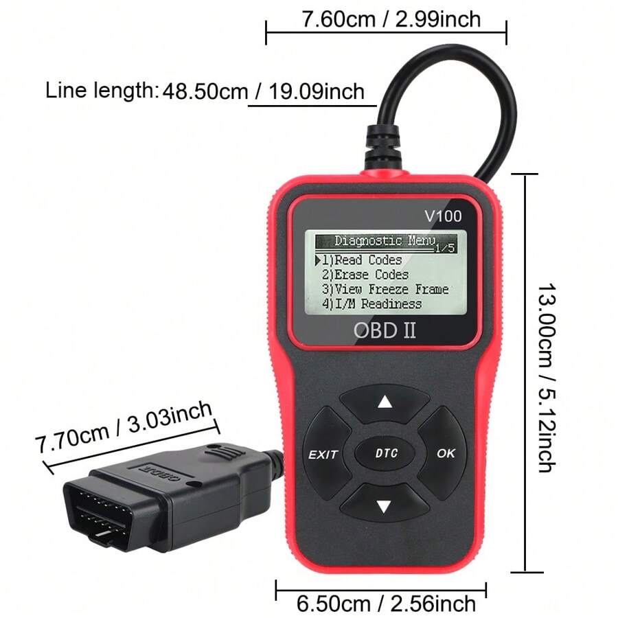 Digital Display Car Diagnostic Tools Engine Diagnostic Instrument 16 ...