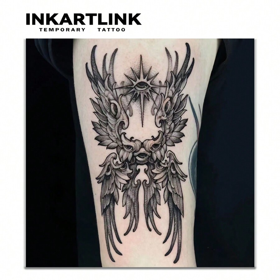 INKARTLINK INKARTLINK Innovative Tattoo Technology, Semi-Permanent Tattoo, Wings, Realistic ...