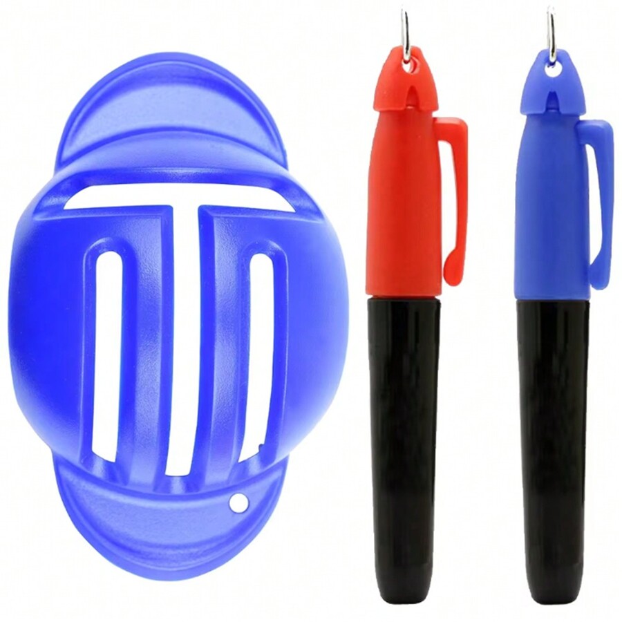 kaiersn Golf Ball Marker Gadget Stencil Sheets With Pens Golf Balls ...