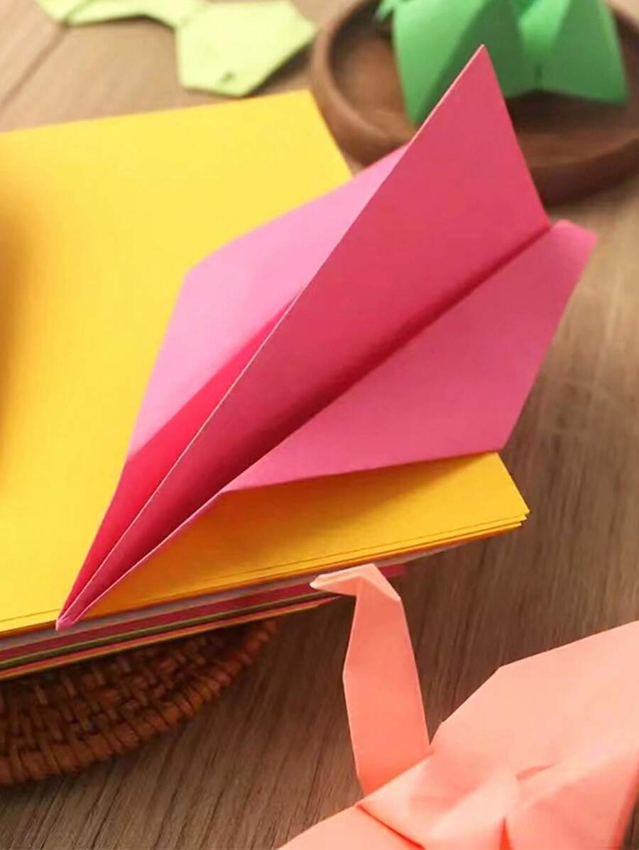 100 Sheets 6x6 Inch Double Sided Colored Craft Paper - Easy Fold ...
