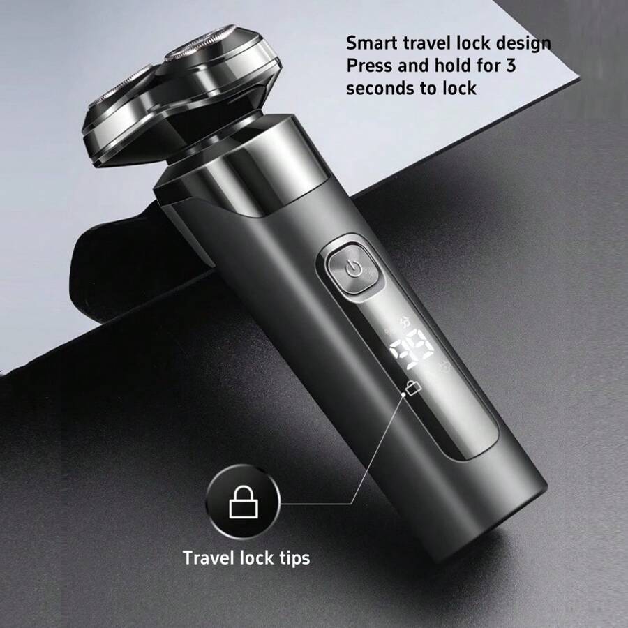 GTS Anti-Pinch Electric Shaver 8300, Rotary Shaving With Pressure ...