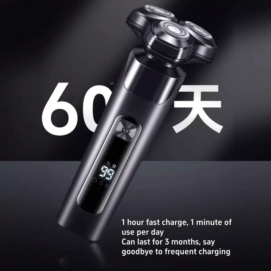 GTS Anti-Pinch Electric Shaver 8300, Rotary Shaving With Pressure ...