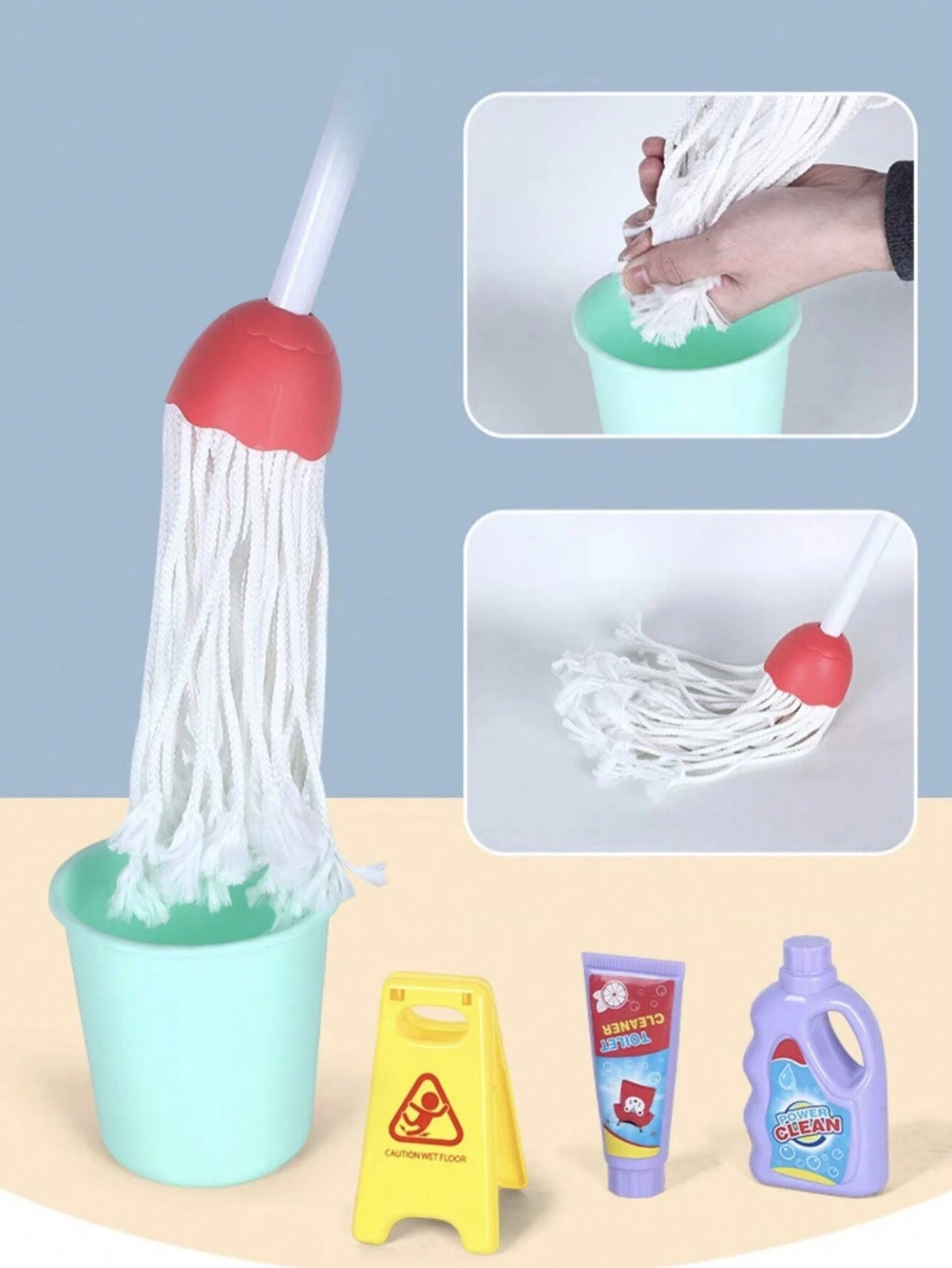 Children Simulate Cleaning House Toys Hygiene Toy Set Simulate Cleaning ...