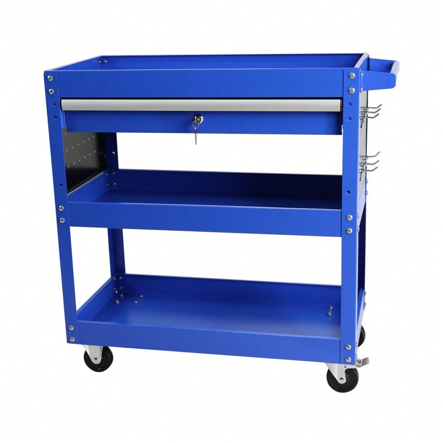 Rolling Tool Cart, Premium 1-Drawer Utility Cart, Heavy Duty Industrial ...
