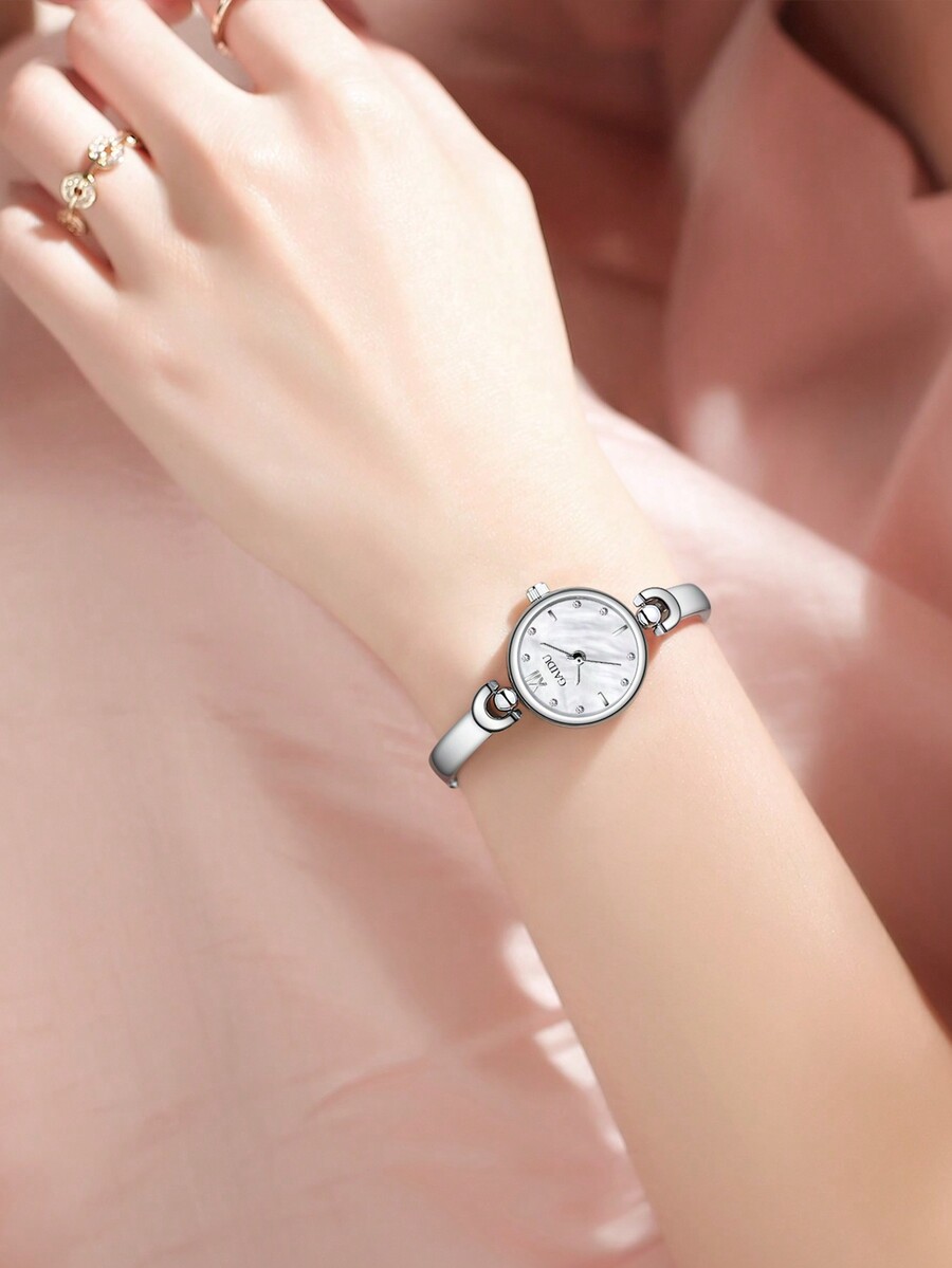 GAIDU ساعة معصم فخمة نحيفة وراقية للنساء مع قطر صغير، تصميم راقي ...