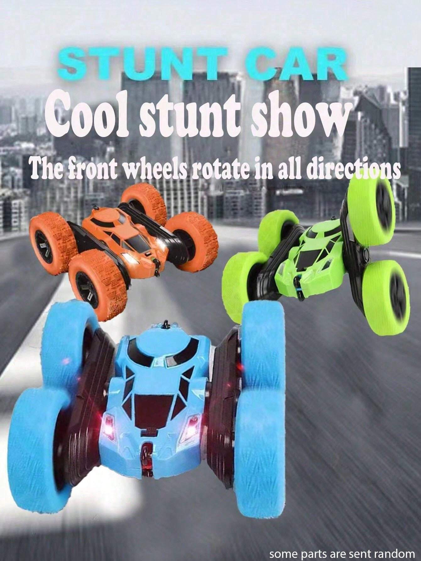 2.4G RC Stunt Car 360 Degree Flip Dual Sided Remote Control Toy Car, Rechargeable Children's RC ...