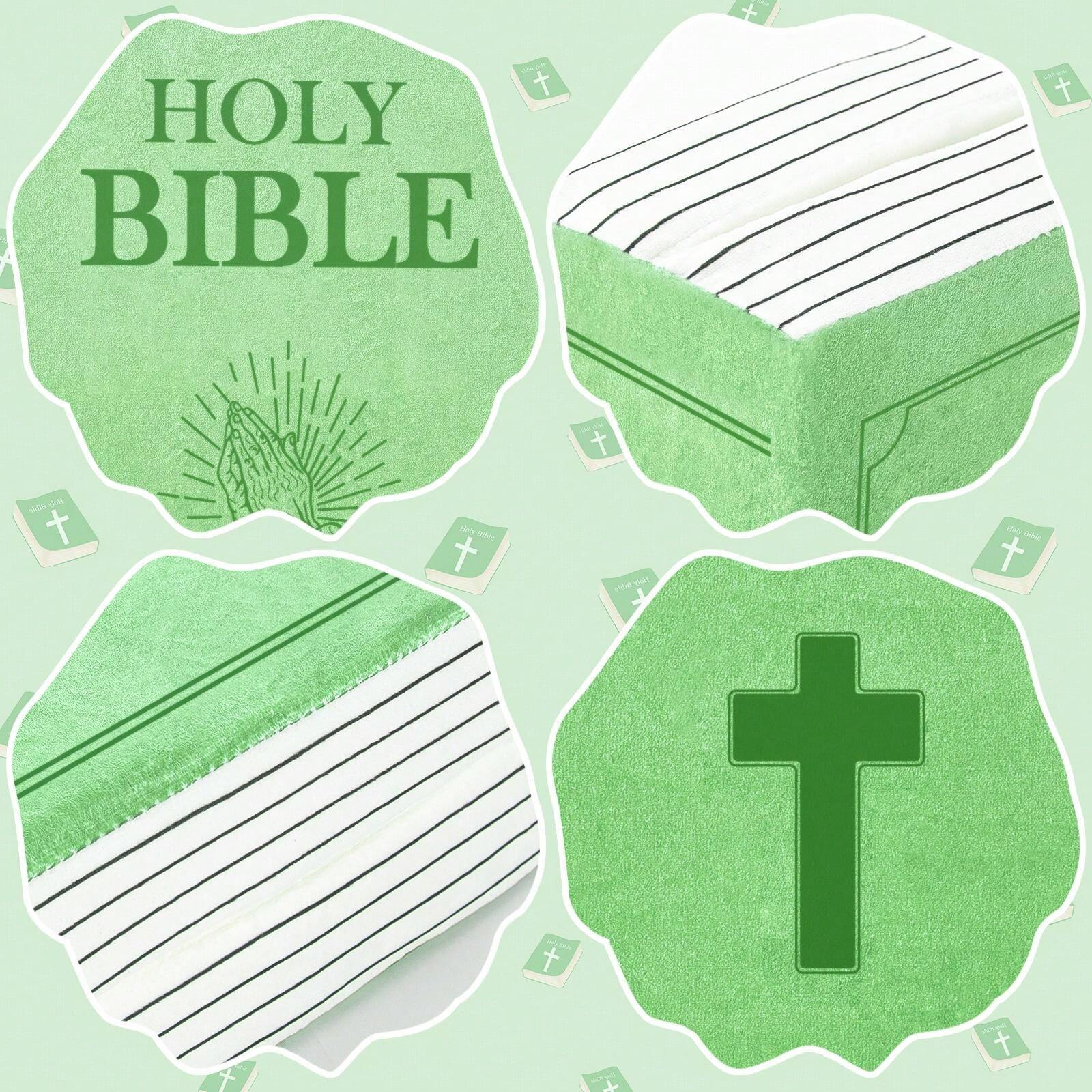Romans 8:18 Green Stuffed Memory Sponge Bible Pillow Plush Toys Bible ...