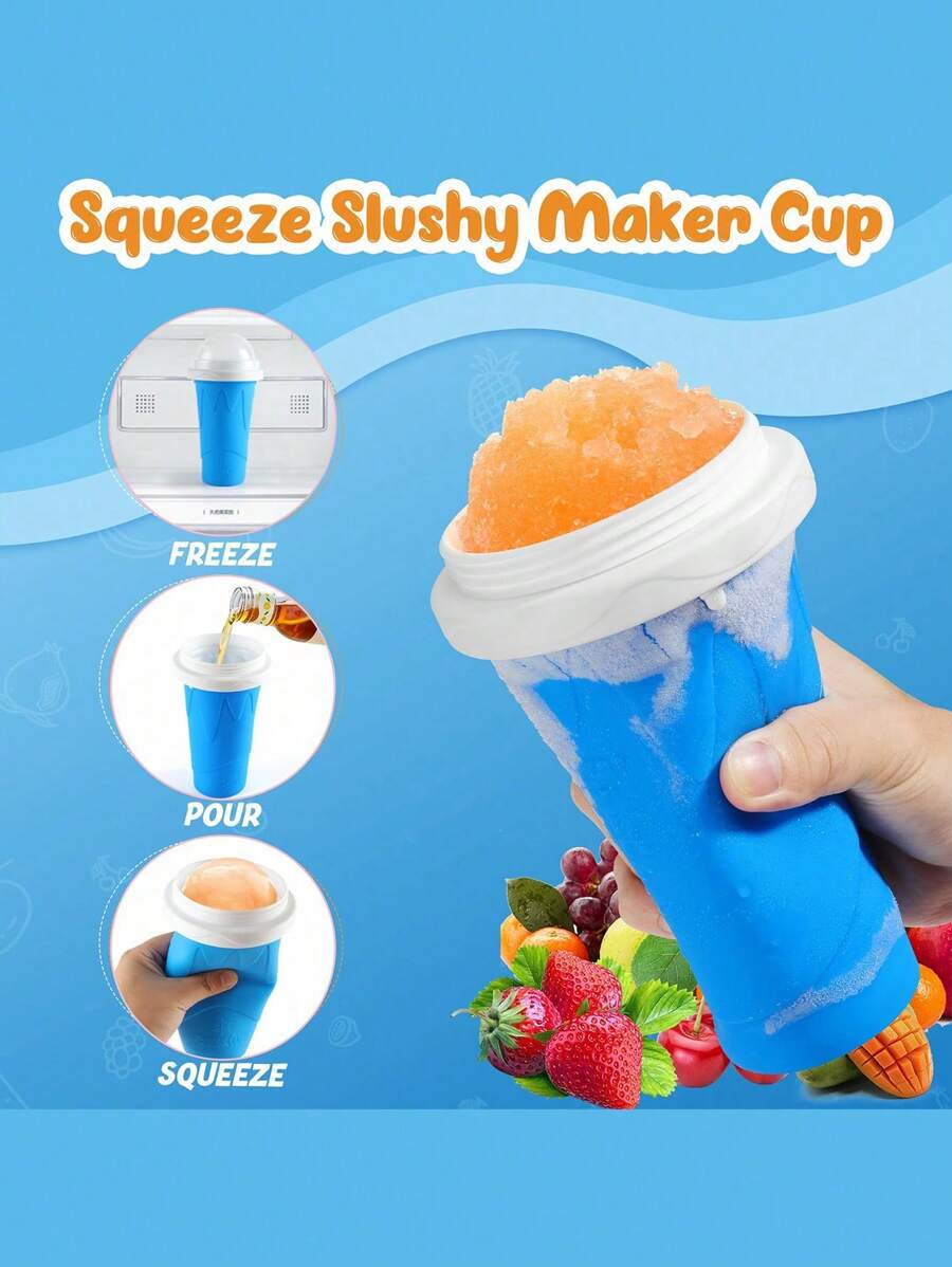 Magic Slushy Maker Squeeze Cup Slushie Maker, Homemade Milk Shake Maker ...