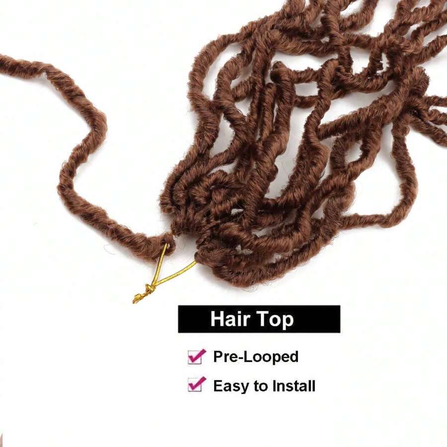 1-7 paquetes de cabello peinado Crochet Soft Locs de una sola mecha ...