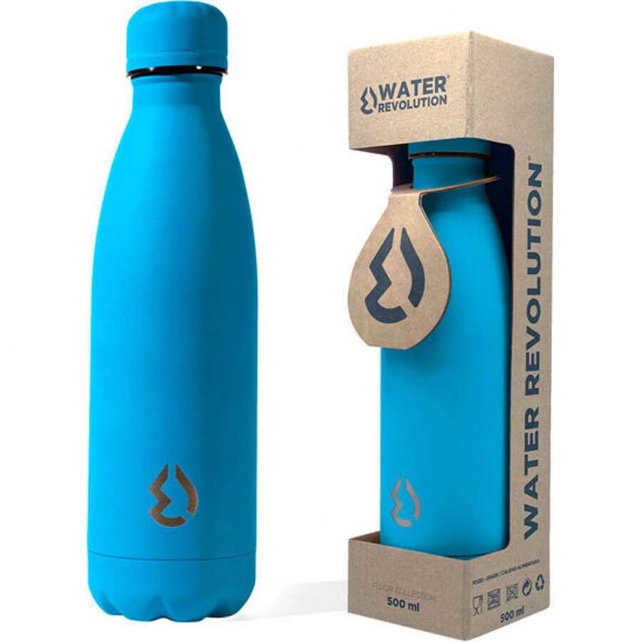 Ecommerc3 | Water Revolution Blue Bottle 500Ml - Garrafa de água reutilizável - Design portátil ...