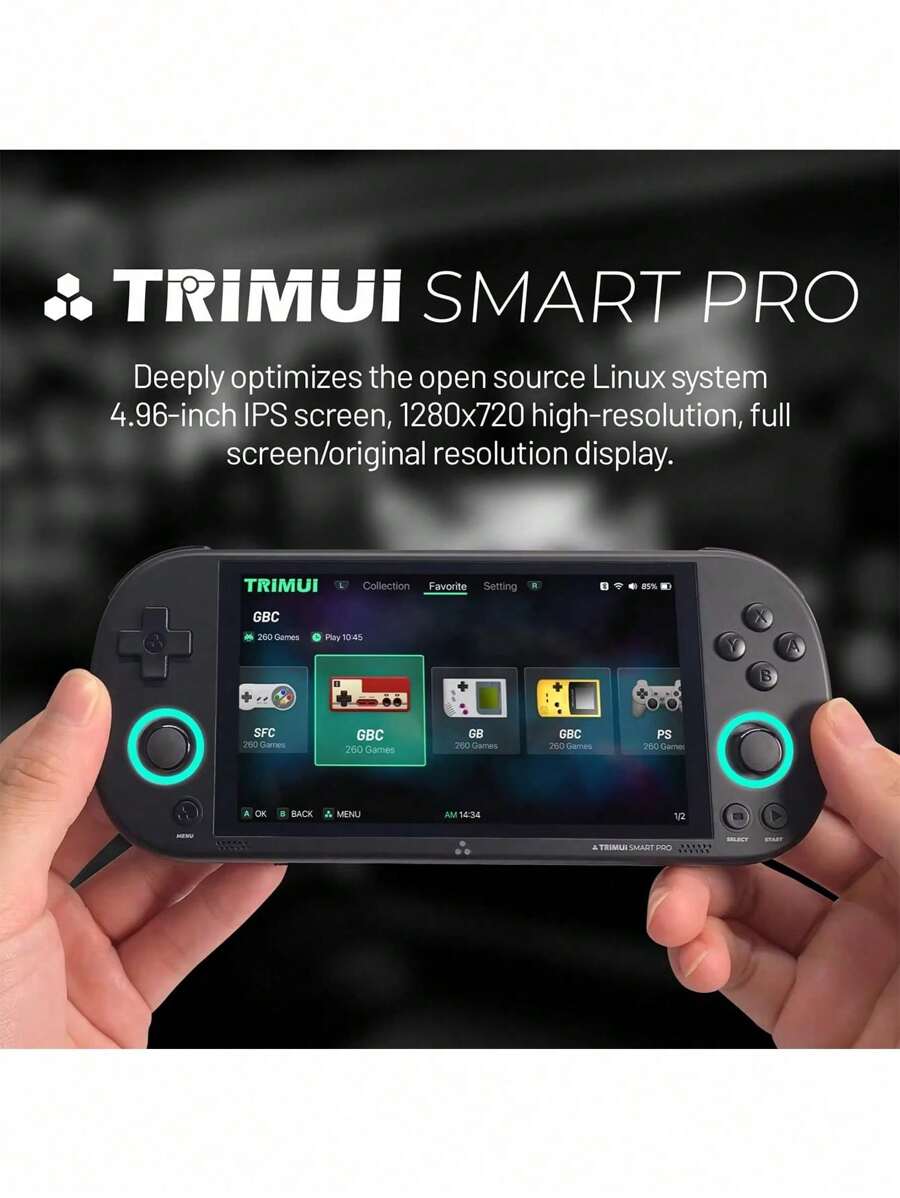 Console di gioco portatile smart Trimui Pro, console per videogiochi ...