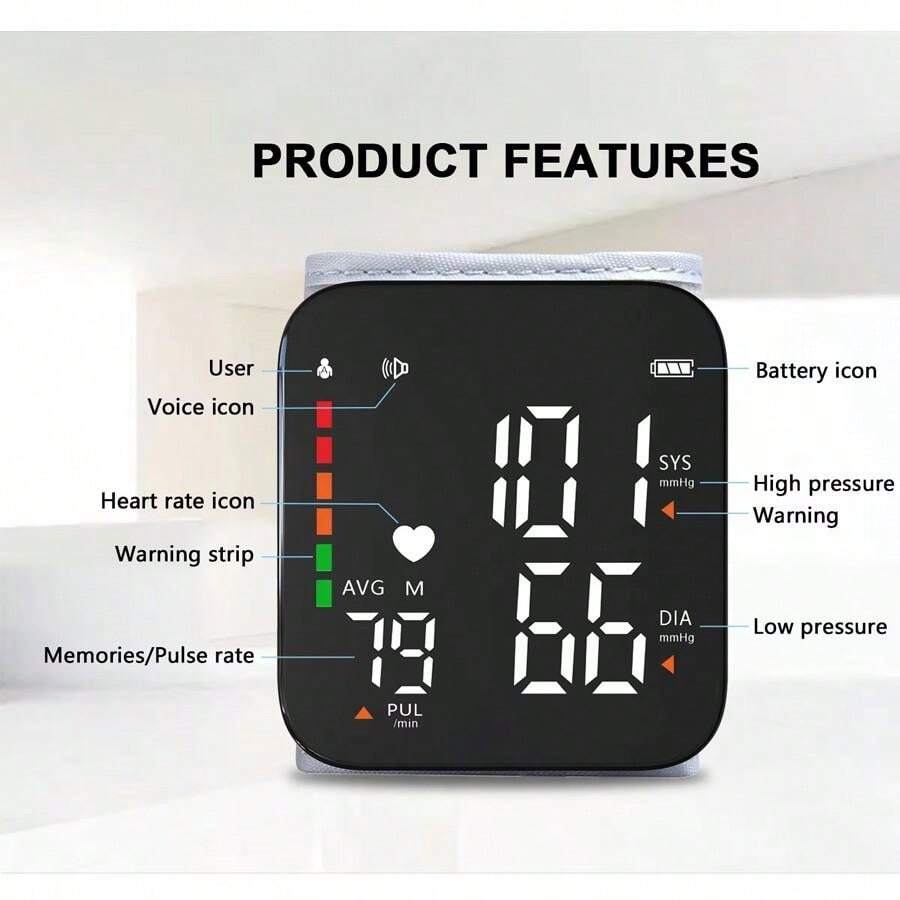 New Design Wearable Blood Pressure Tensiometer Ambulatory Automatic ...