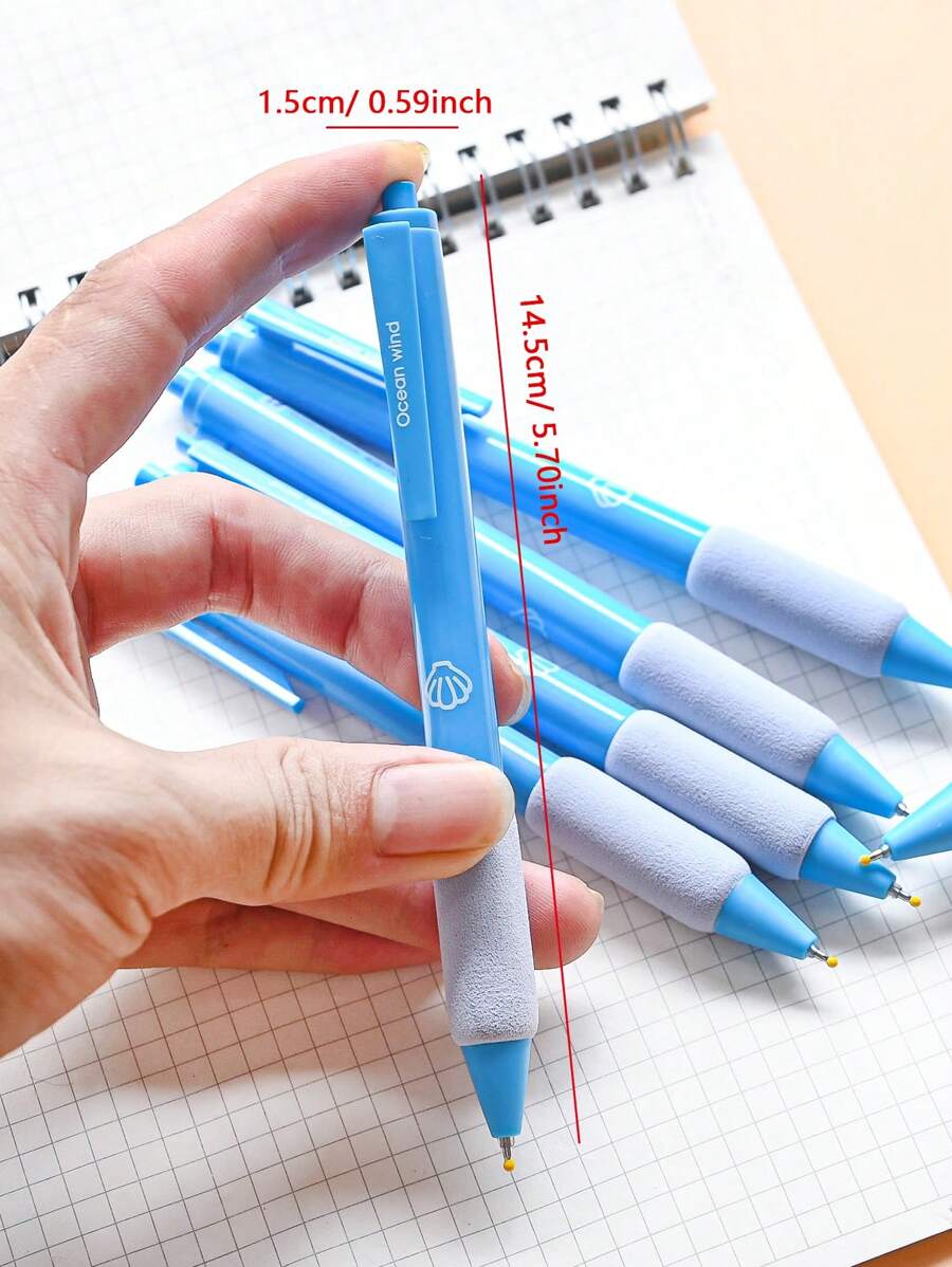 6 Neutral Pens 1 Quick-Drying Pen Cloud Grip Sheath Writing Pen Black ...