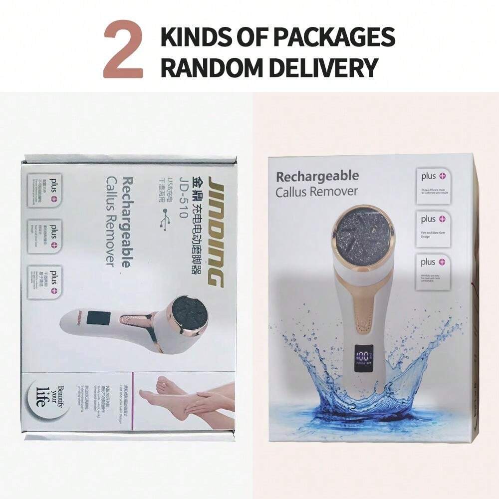 Electric Foot File, 1 Count 2 Speed & 3 Roller Heads Foot Callus ...