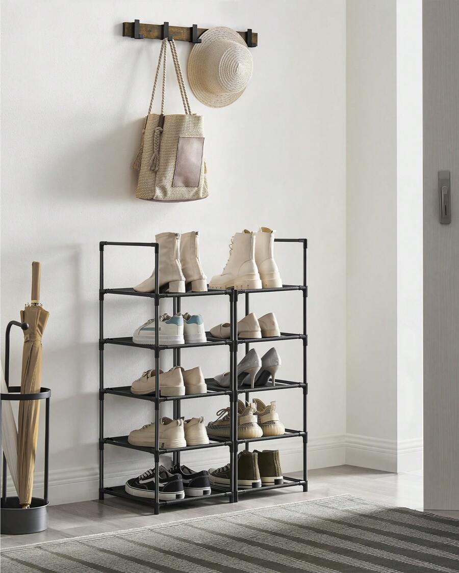 SONGMICS SONGMICS Shoe Rack, 10 Tier Shoe Shelf, Shoe Storage Organizer ...