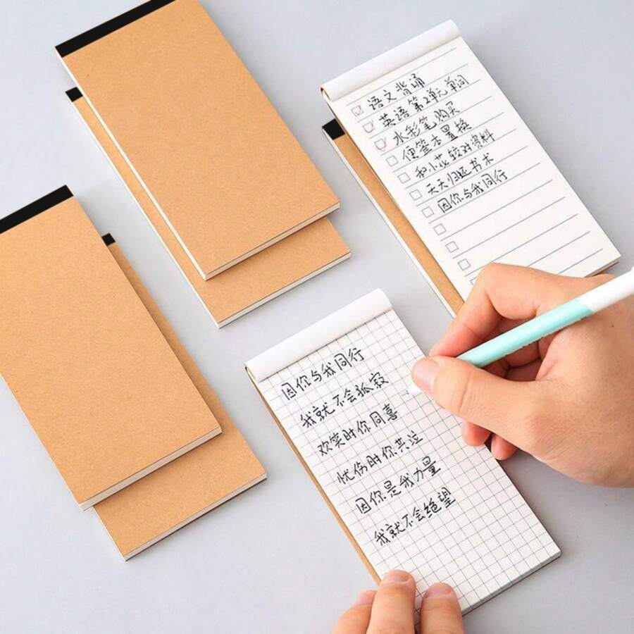 5 Grid Memo Books: Tearable, Portable, Grid Checklist, Creative Kraft ...