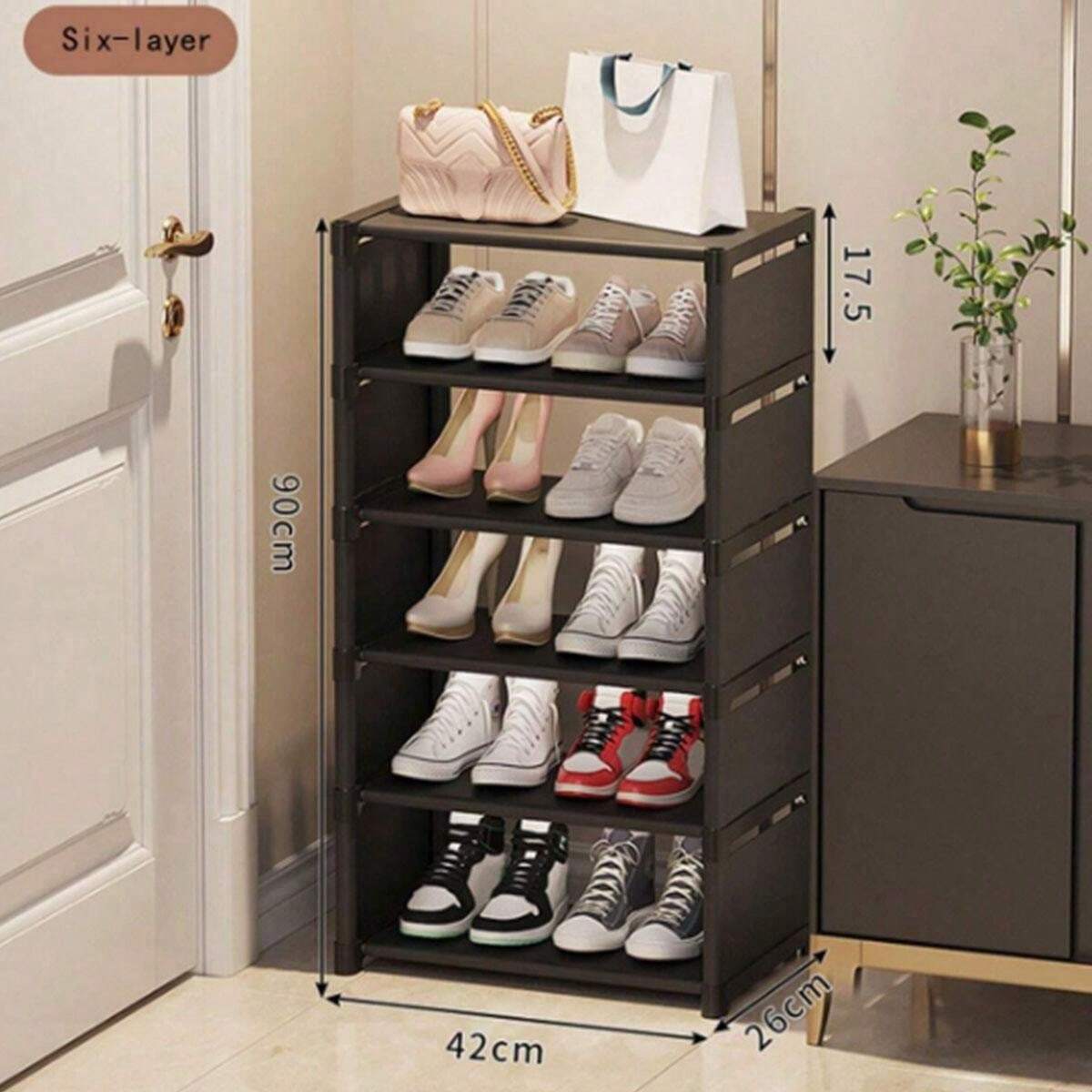 1pc Multilayer Shoe Rack, Modern Vertical Free Standing Shoe Cabinet ...