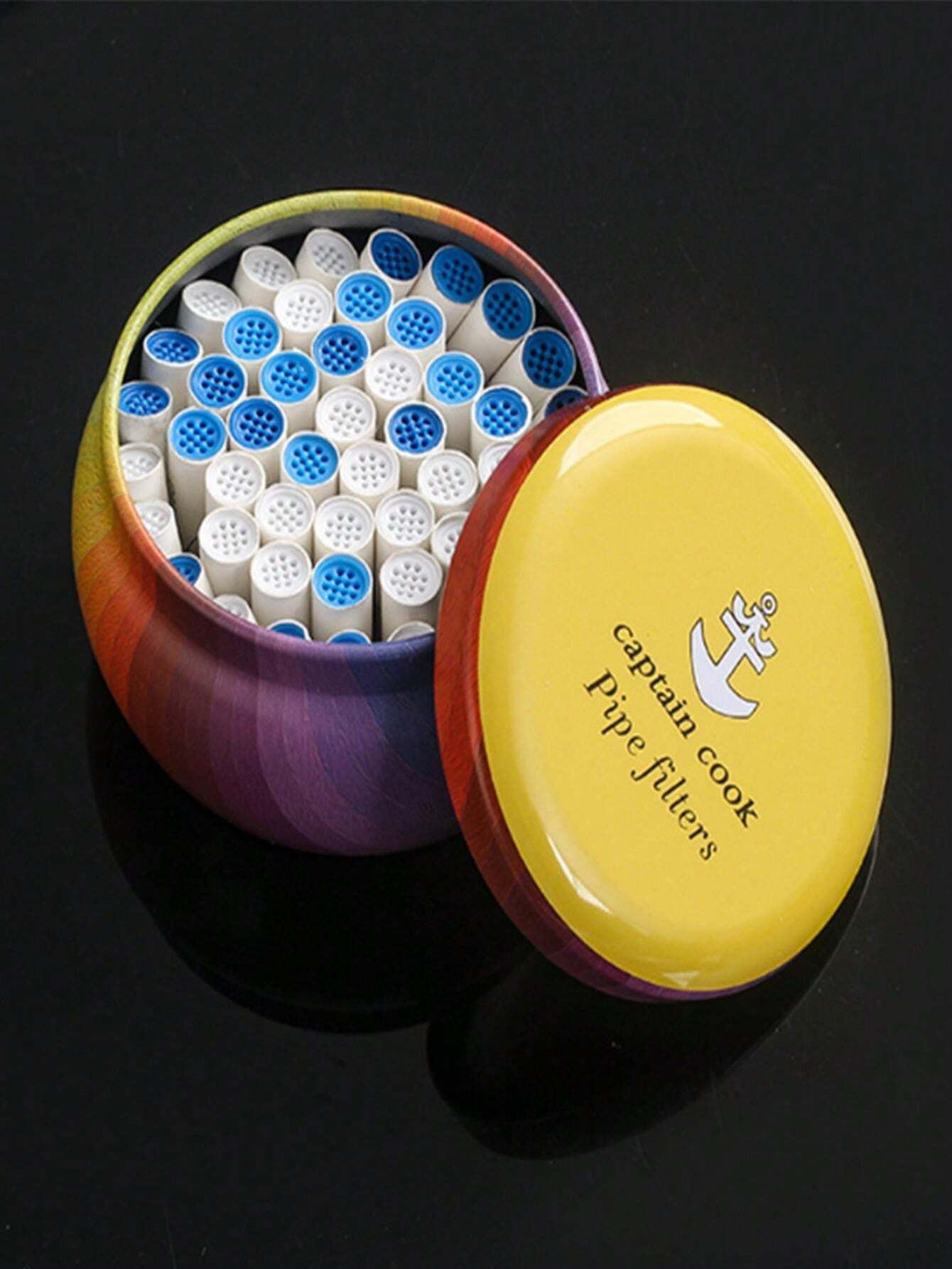 Captain Cook 9mm Activated Carbon Pipe Filters - 50 Count, Smoking Pipe ...