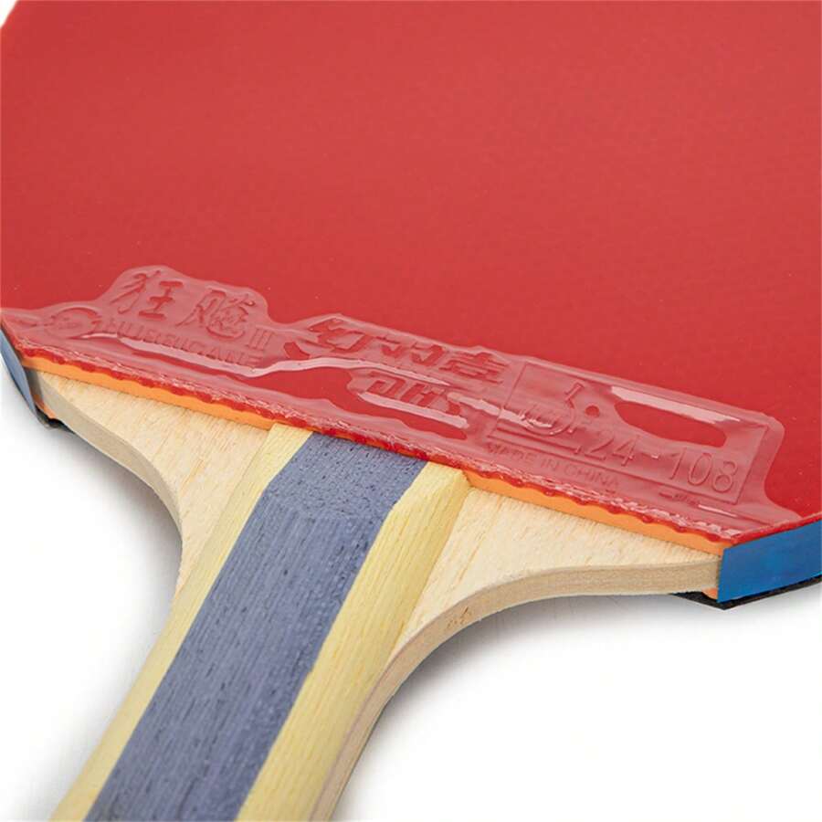Dhs Red Double Happiness Dhs 5-Star Table Tennis Racket, Double-Sided ...