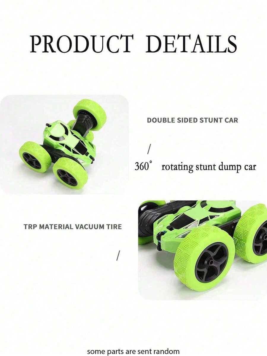 2.4G RC Stunt Car 360 Degree Flip Dual Sided Remote Control Toy Car, Rechargeable Children's RC ...