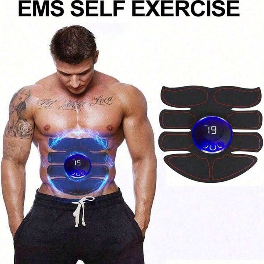 EMS Abdominal Muscle Stimulator Fitness ABS Arm Training Patches Muscle ...