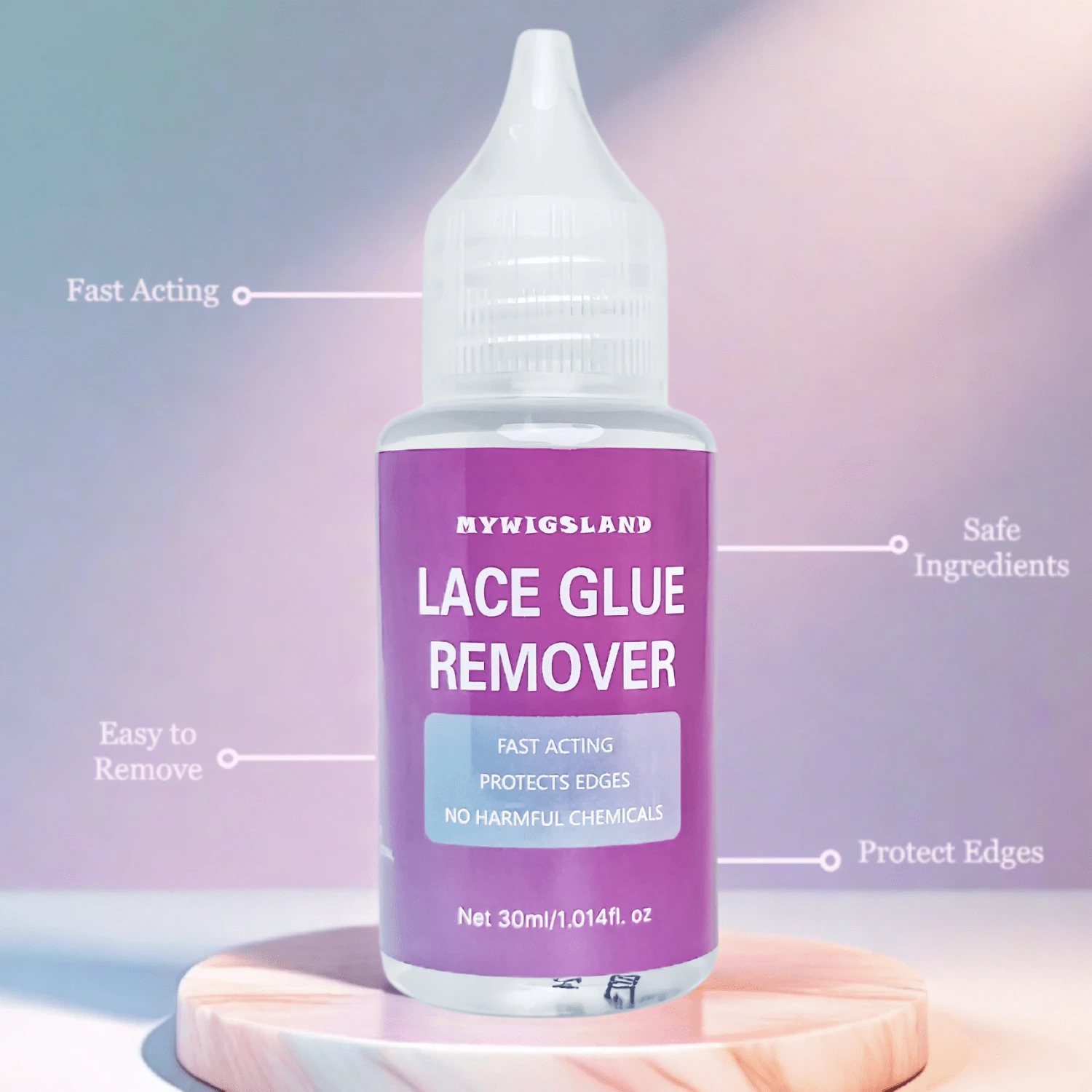 Lace Glue Remover For Wigs, Gentle Solvent, Fast Acting, Protect Your ...