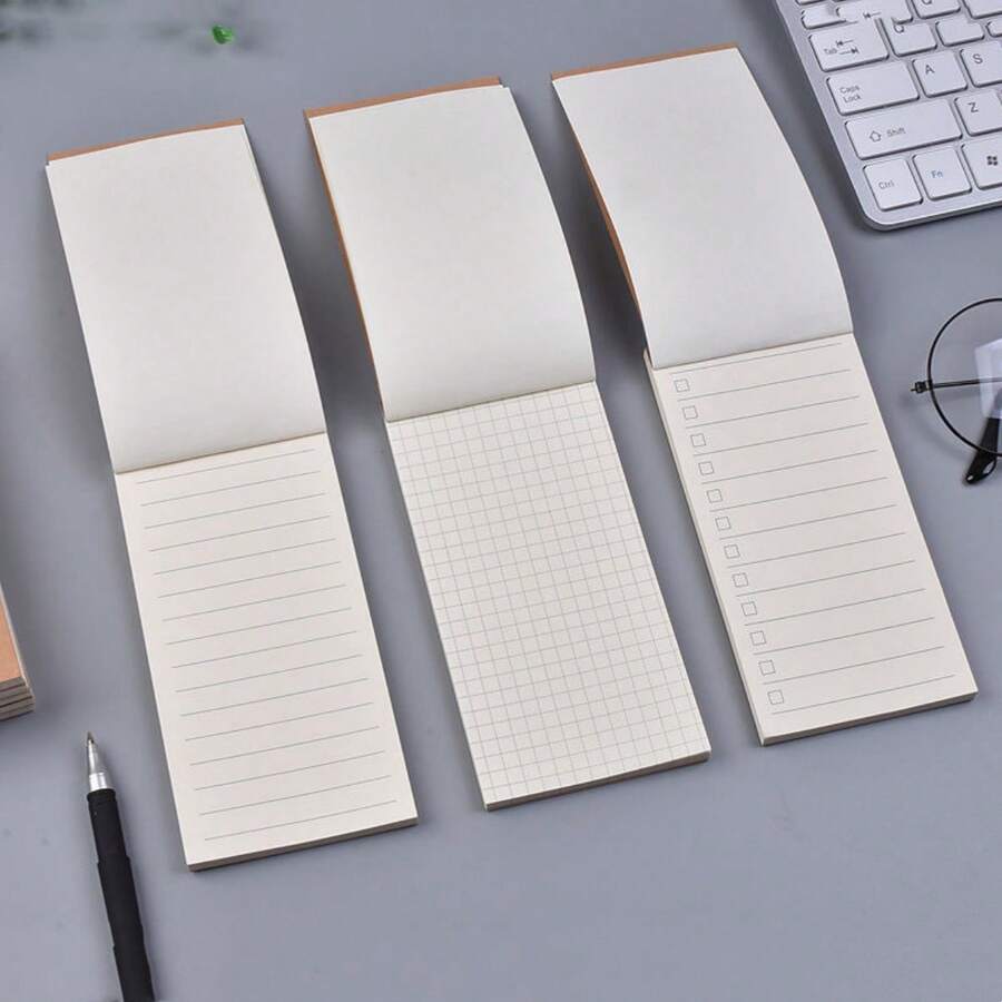 5 Grid Memo Books: Tearable, Portable, Grid Checklist, Creative Kraft ...