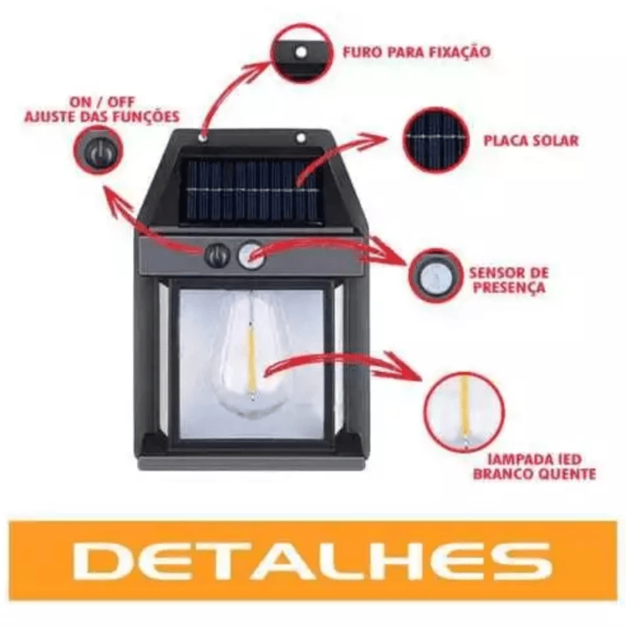 Solar Wall Light Colonial Vintage Led Wall Sconce Waterproof Battery ...