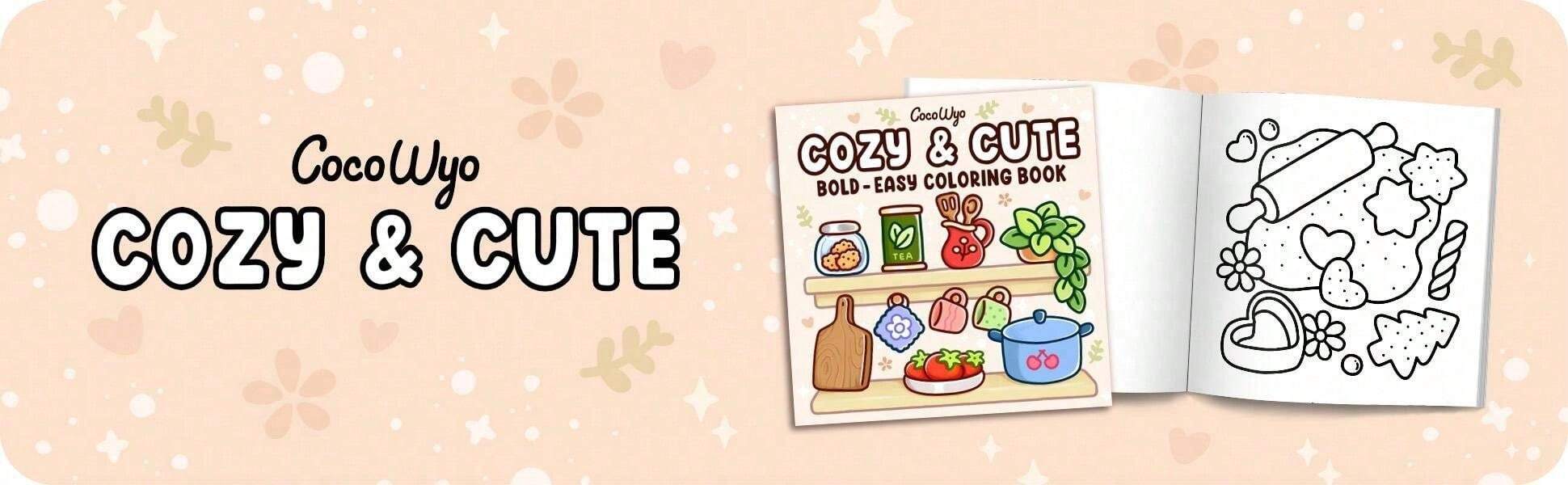 Cozy Cute Coloring Book With Bold And Relaxing Designs For Cozy ...