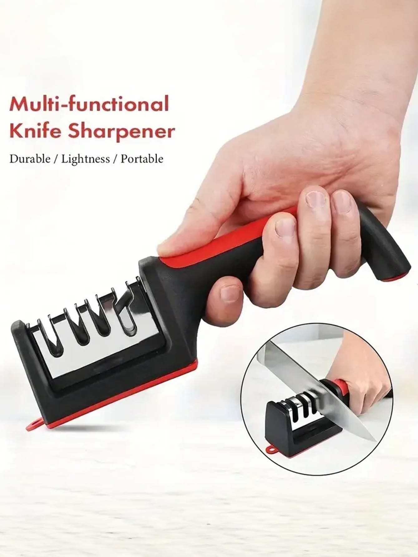 Multi-Purpose Knife Sharpening Tool, Manual Sharpening Stone, Quick ...