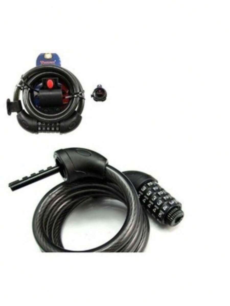 Reinforced Chain Lock With 5-Digit Code For Motorcycle Bike Spare Tire ...