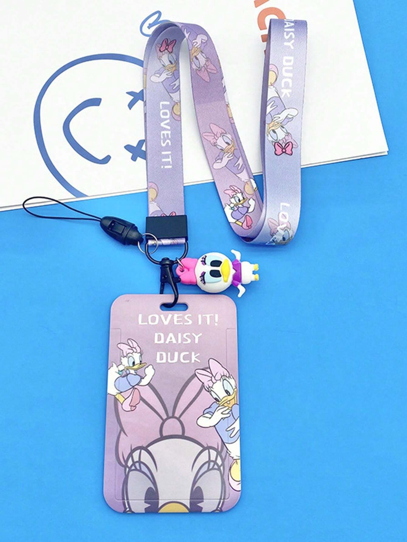 1pc Potdemiel Fashion Trend Cute Campus Card Key Chain, Cheerful Four ...