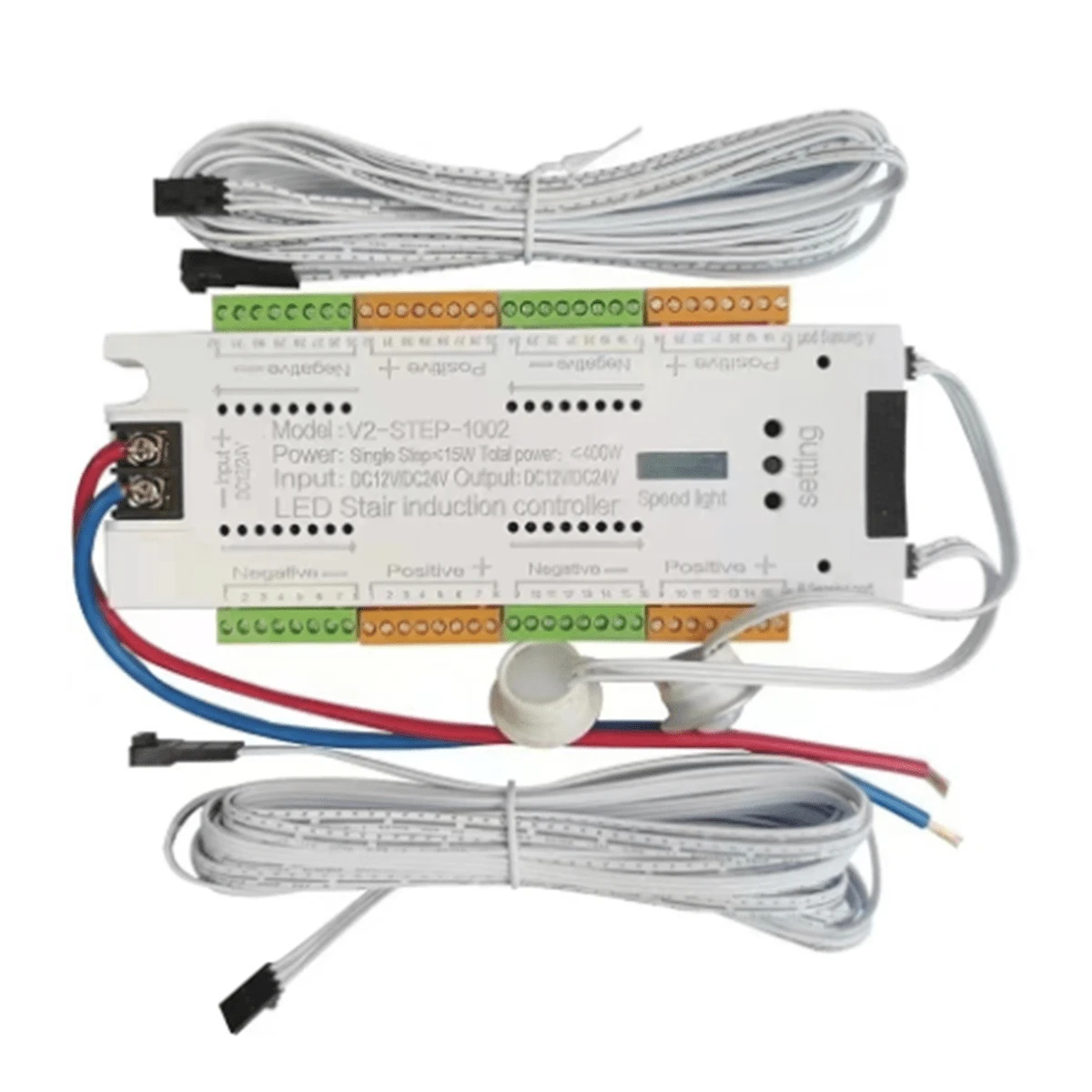 Illuminazione scale automatica a 32 canali Sensore di movimento a LED ...