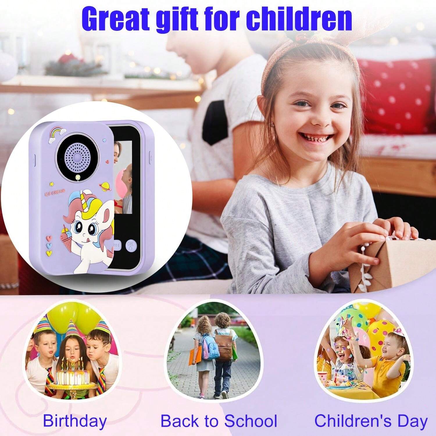 Children's Smartphone Gift (6-8 Years Old Girl Boy) With Front Camera ...