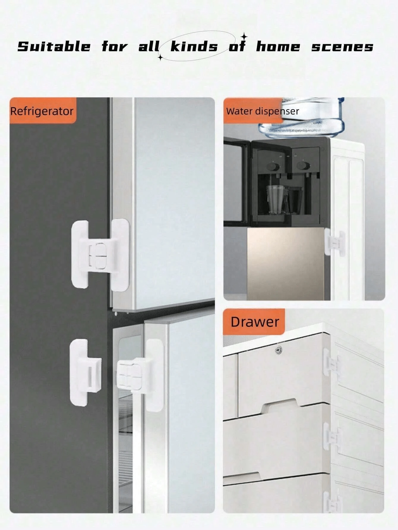 1pc Child Safety Lock For Refrigerator Doors And Drawers With Automatic ...