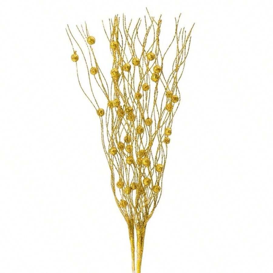 Decorative Branch With Glitter Bubble Beard Long Premium Stem For ...