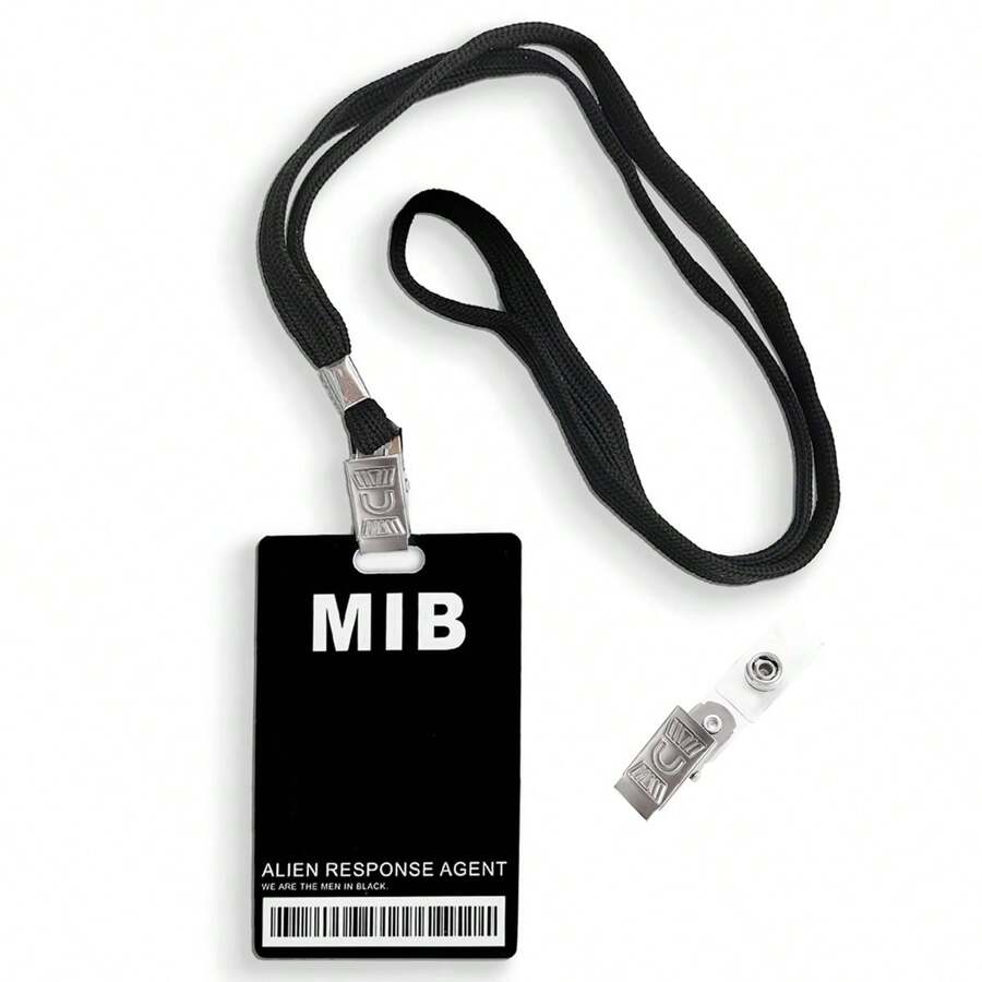 MIB Men In Black Novelty ID Badge Prop Costume, ID Badge Card With ...