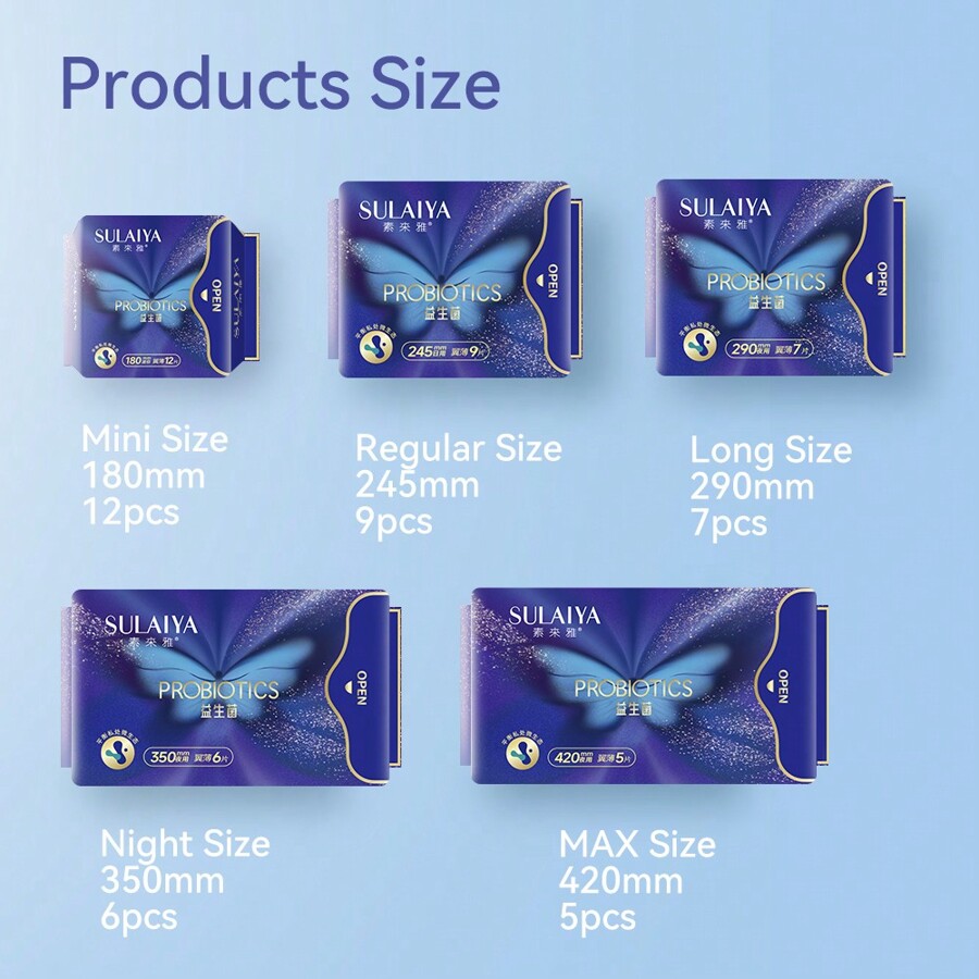 SULAIYA SULAIYA PROBIOTICS Sanitary Napkins Unique Surface Drying Tec ...