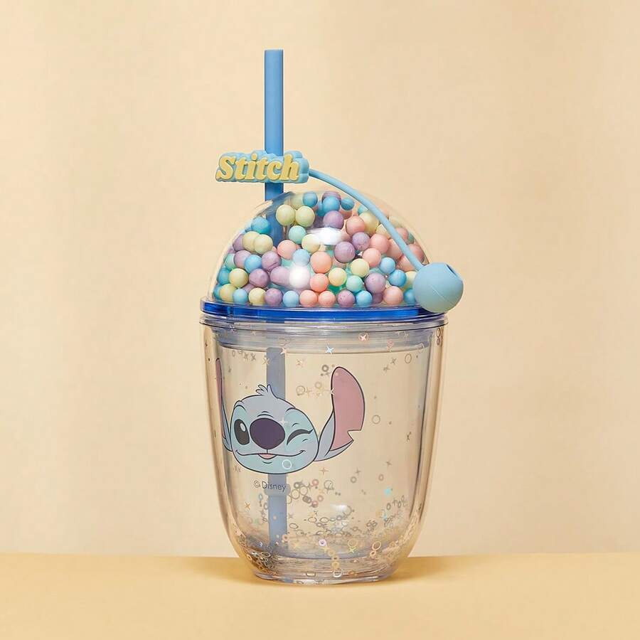 Miniso Disney Stitch Series Bubble Cover Travel Mug 435mL (Stitch) | SHEIN