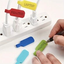 10/20/50 Pack Colorful Writeable Cable Labels - Durable Wire Tags For ...