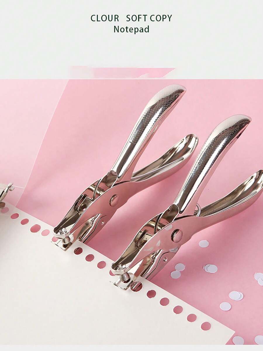 Metal Hole Puncher, Manual Paper Punch For Office/School Supplies ...