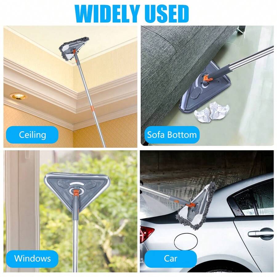 1set 82 Inch Wall Mop With Long Handle Wall Cleaning Mop With 39.8-82 ...