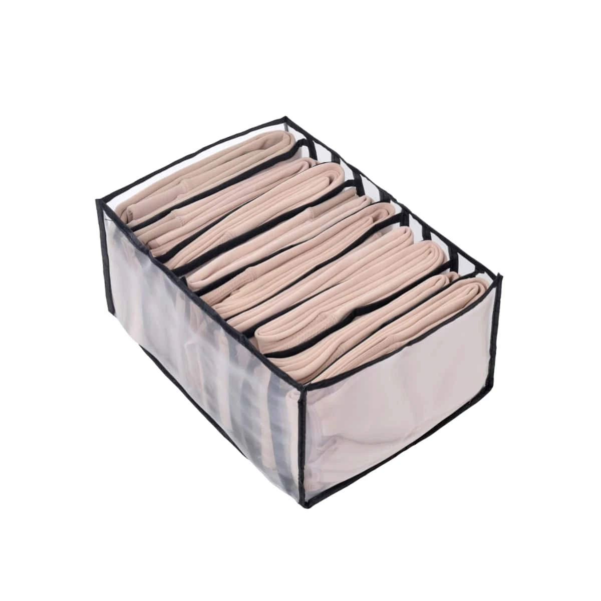 9-Grid Clothes And Pants Storage Box - Classic Style, Fabric Material ...