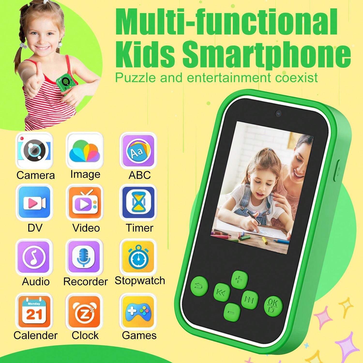 Multi-Functional Kids Smartphone, Kids Cell Phone, Kids Smartphone Gift ...
