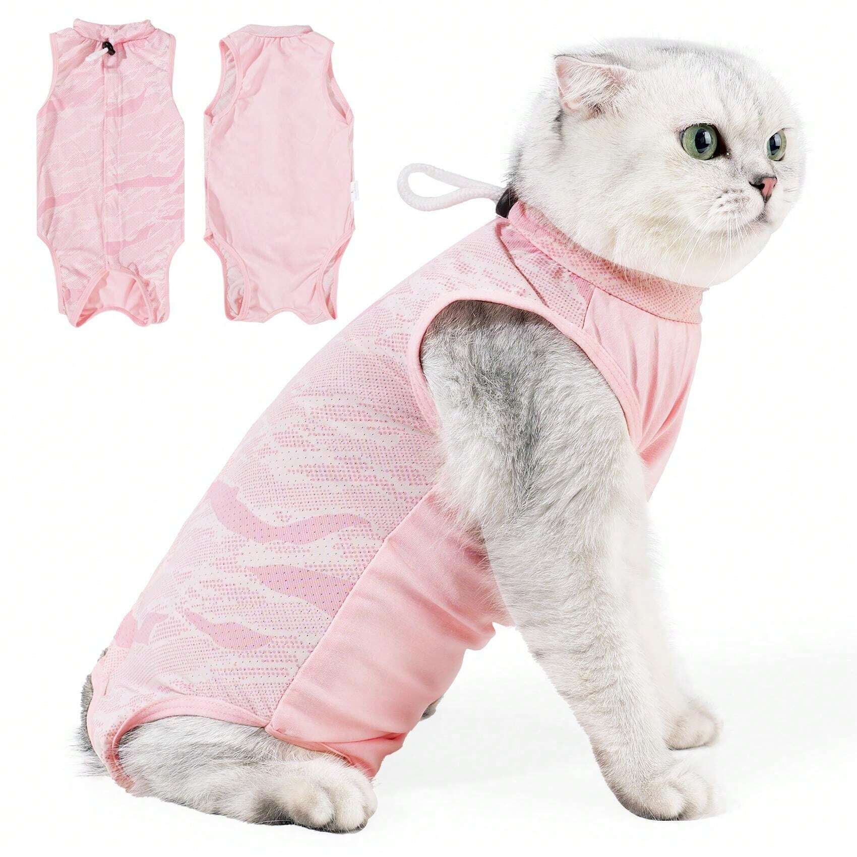 Cat Post-Surgical Recovery Clothing Ice Silk Breathable Four Seasons ...
